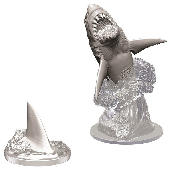WizKids Deep Cuts Unpainted Miniatures: Shark – Magic Mini Man